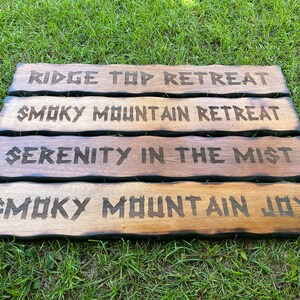 Rustic Cabin Name Decor Sign, Outdoor Engraved, Personalized Western ...