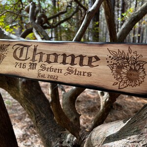 Rustic Home Flower Decoration Sign - Sunflower - Rose - Family Last ...