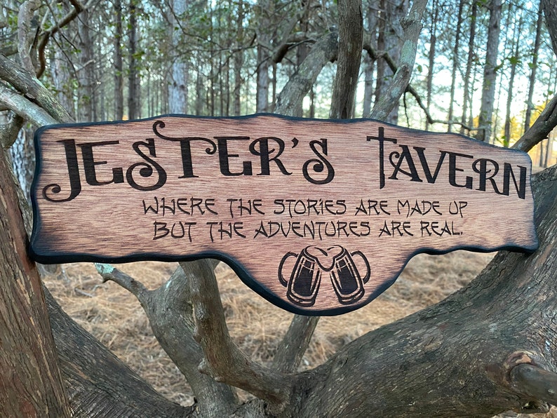 Dnd Tavern Sign Gift Dungeons and Dragons Custom Dnd Sign - Etsy