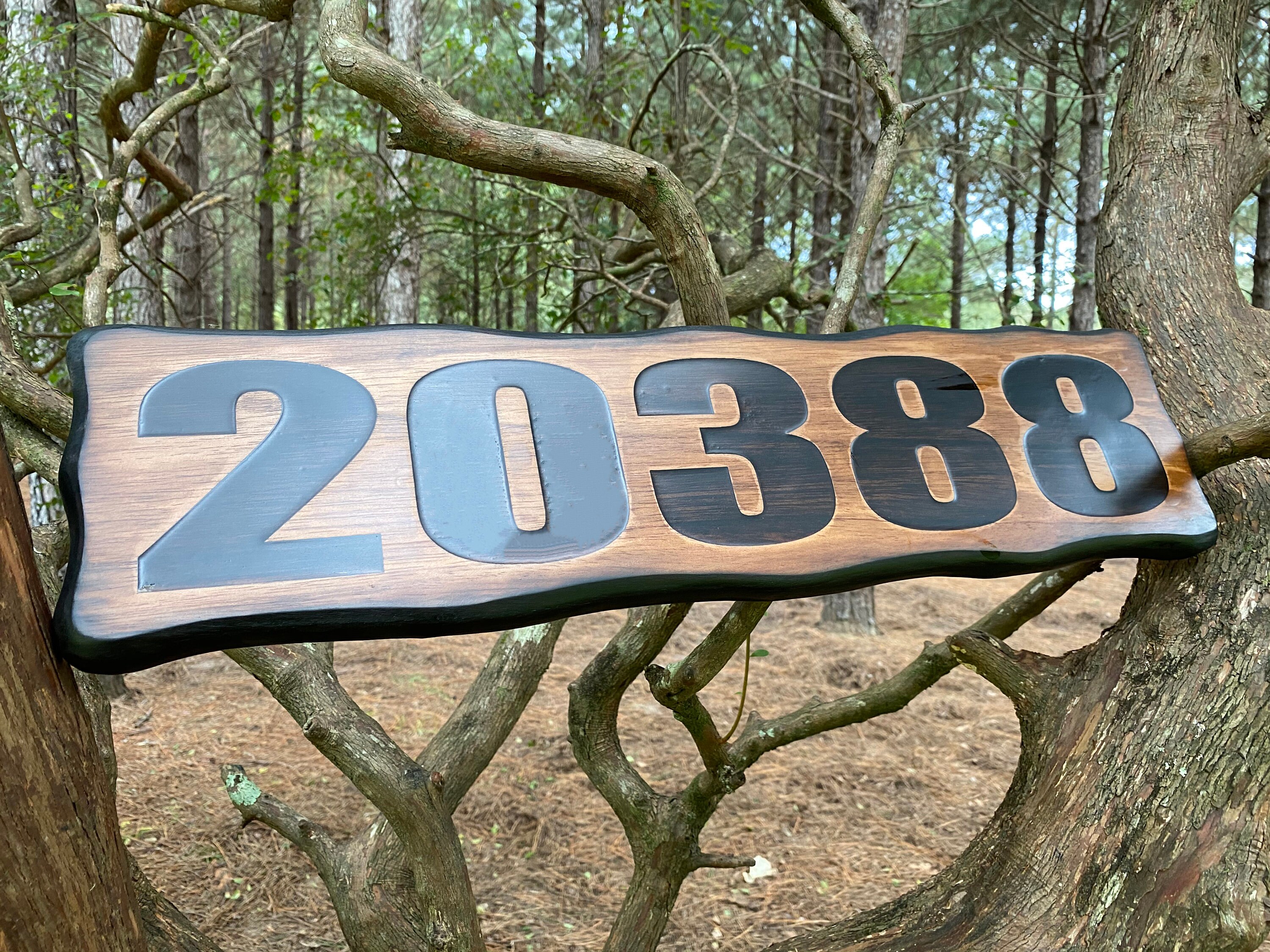 Personalized Outdoor Address Number Sign Engraved Western | Etsy
