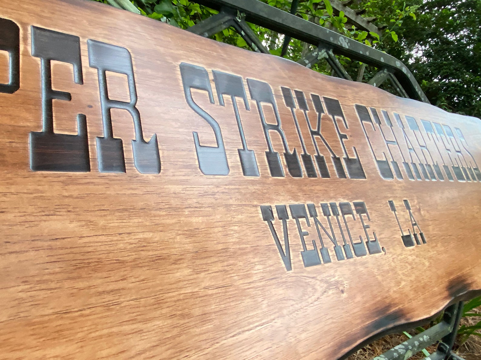 Personalized Outdoor Wood Fish Sign Custom Lake House Carved - Etsy