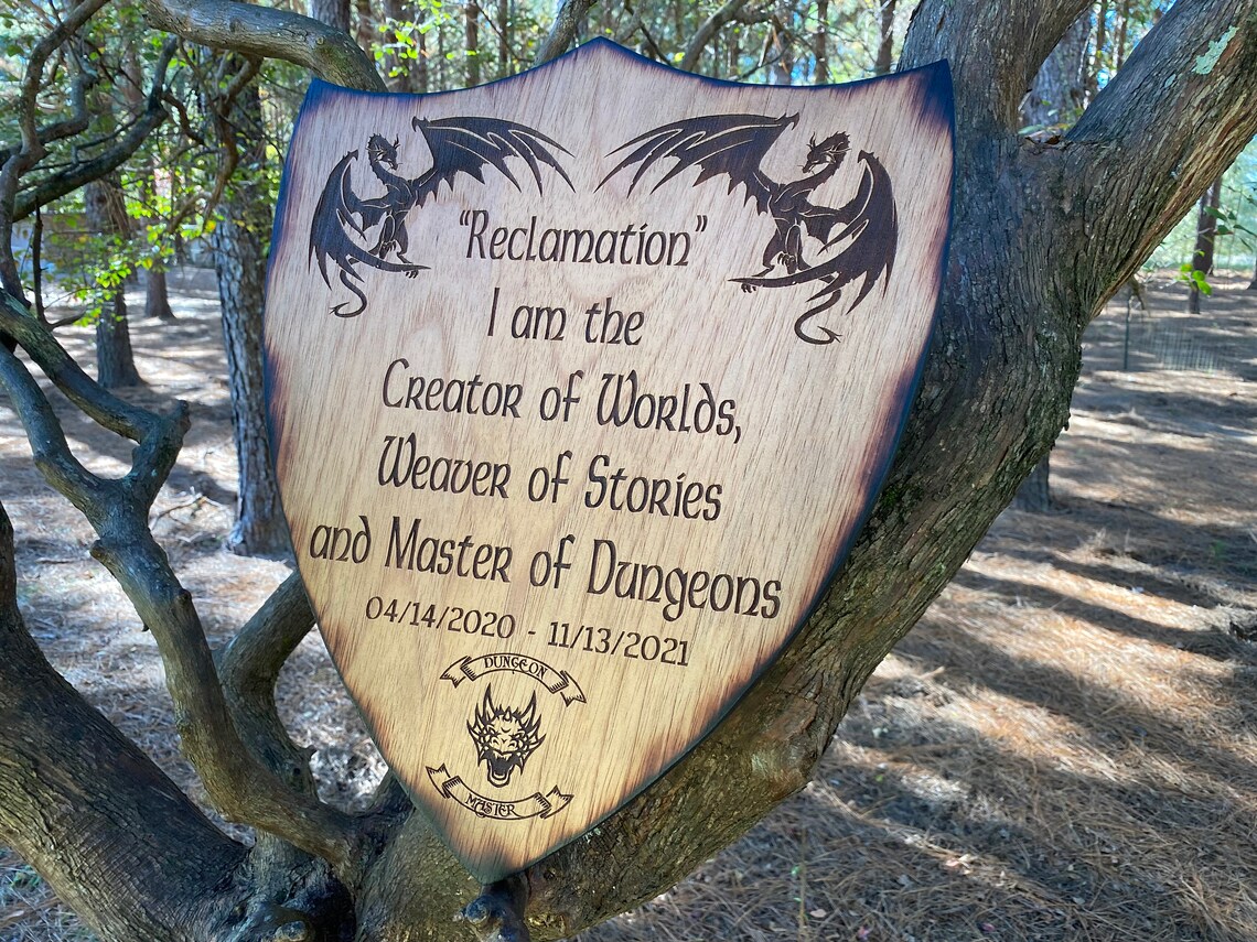 Personalized Medieval Shield - Personalized Dungeons and Dragons Wall ...
