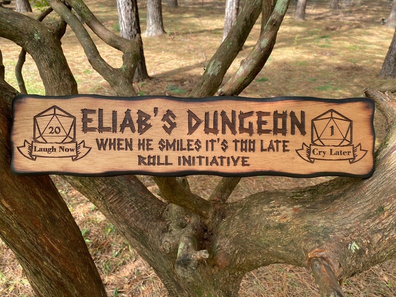 Dungeons and Dragons Gift Tavern Sign - Personalized Dnd Dungeon - Roll ...
