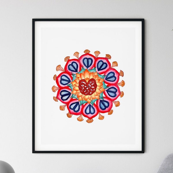 Watercolor Mandala - Etsy