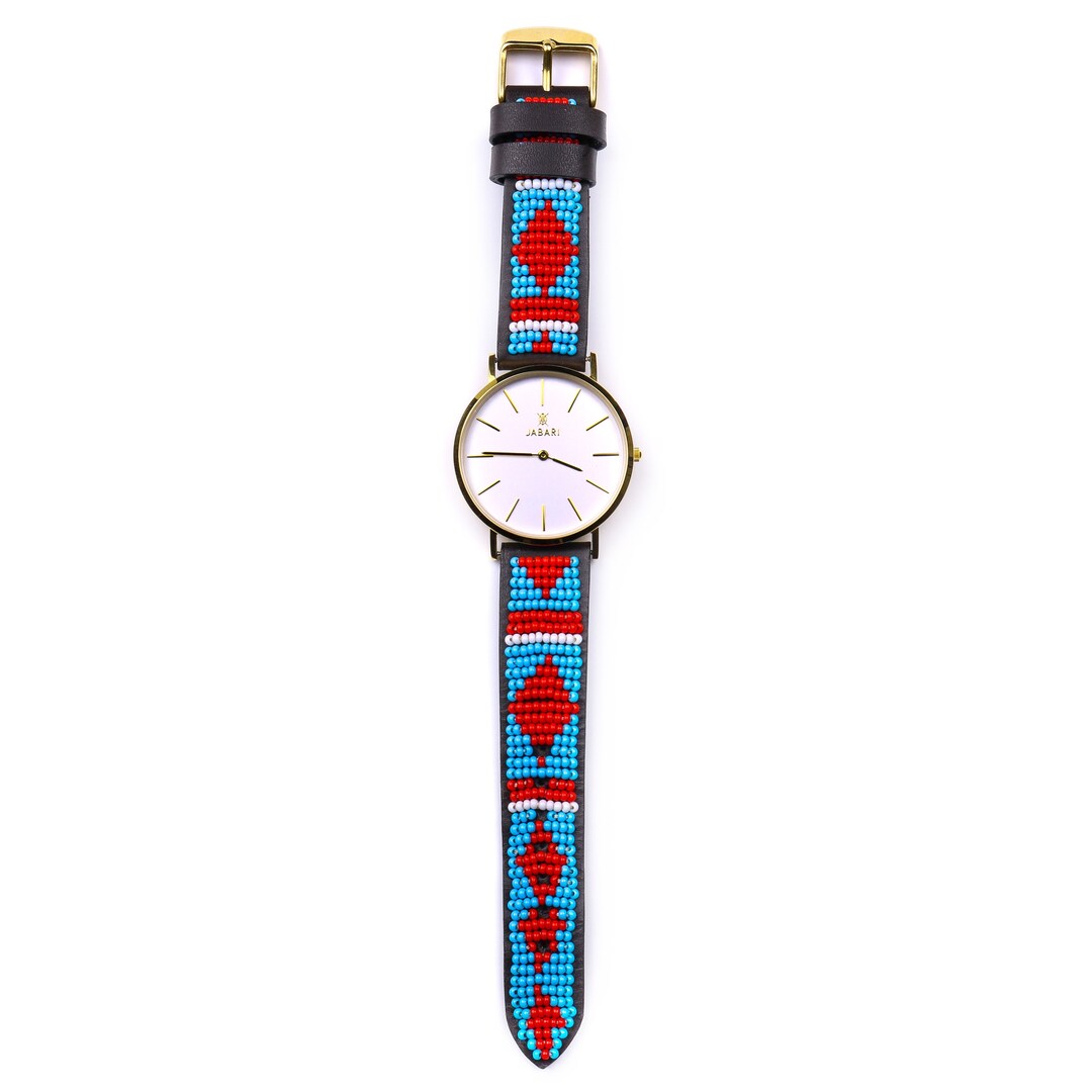 UBUNTU UNITY Handmade Native Maasai Inspired, Beaded Watch, Beaded ...