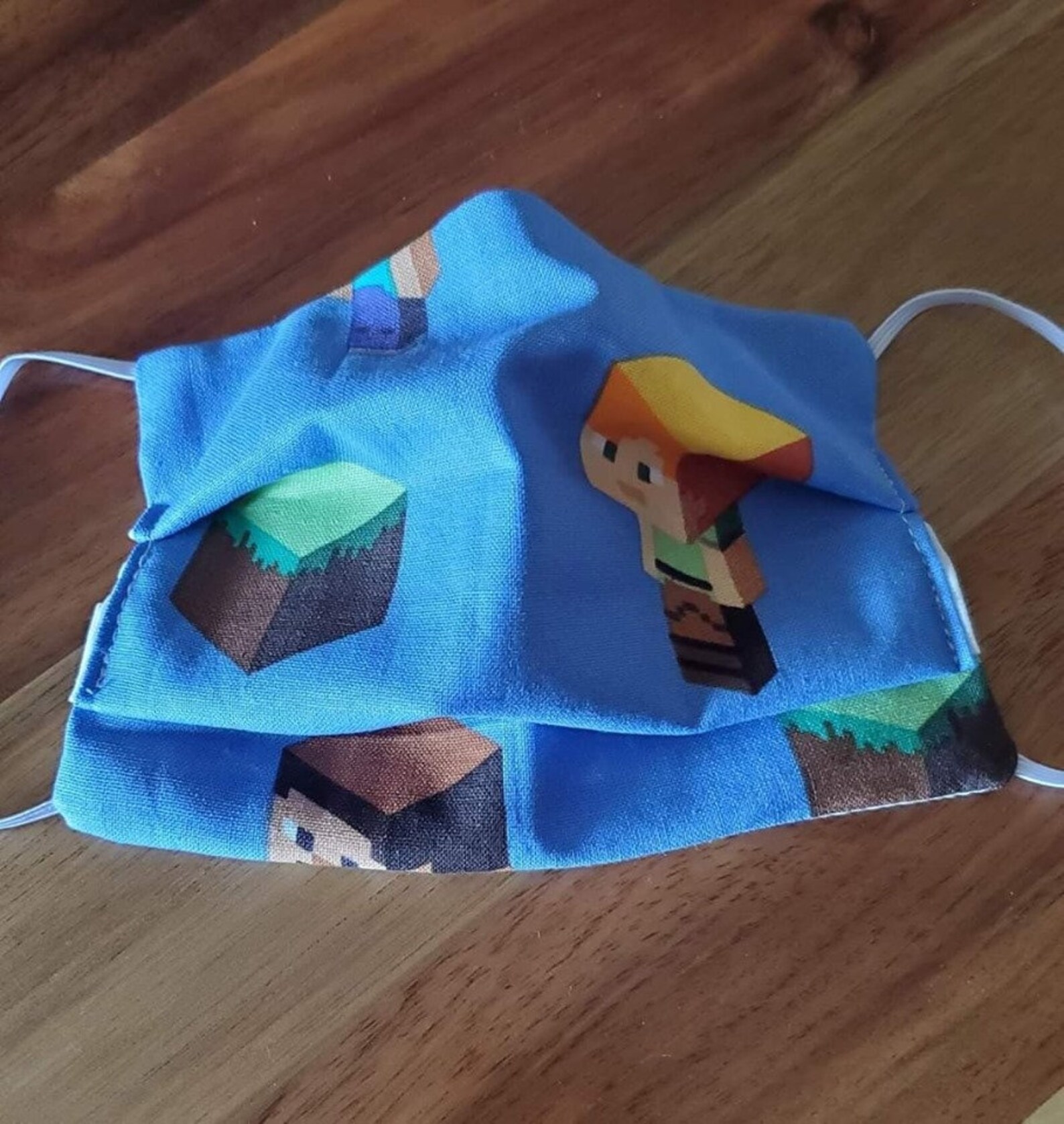 Masque enfant avec tige minecraft | Etsy