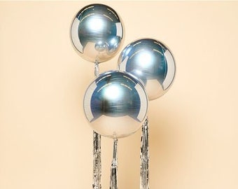 Silver Orbz Balloon - Etsy
