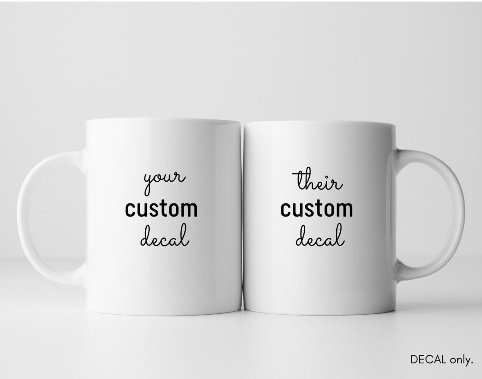 DECALS for Your Gifts Customized Gift Custom Coffee Mug - Etsy