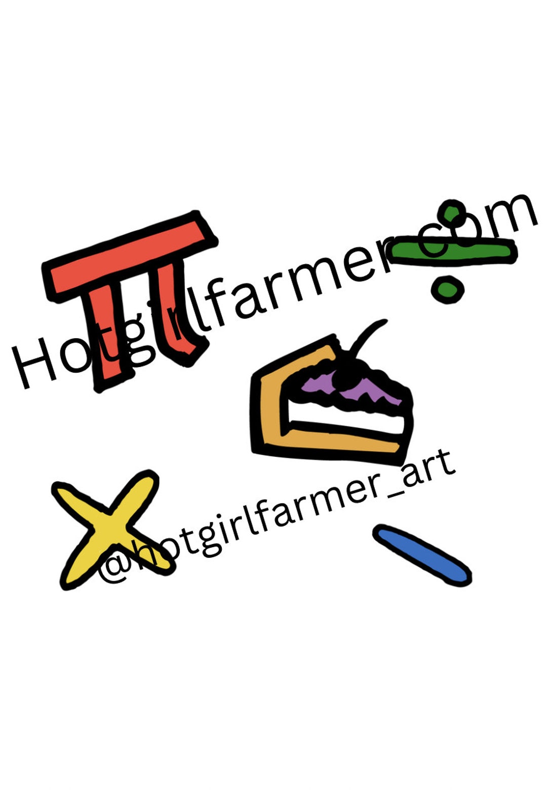 Math Pi/pie Clipart Graphic - Etsy