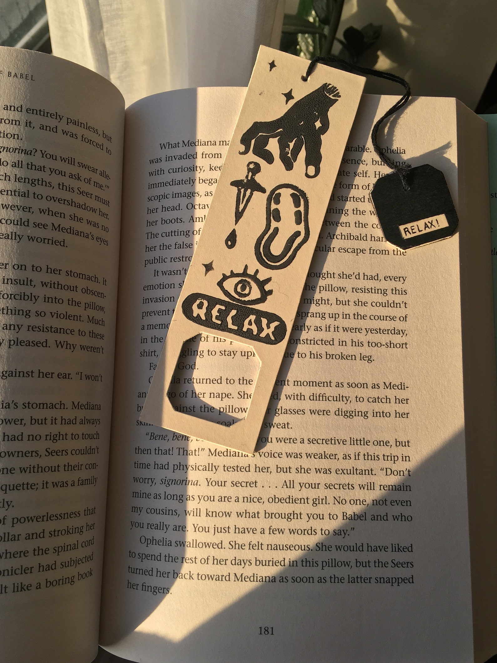 Flash Sheet Black Stamp Cutout Bookmark - Etsy