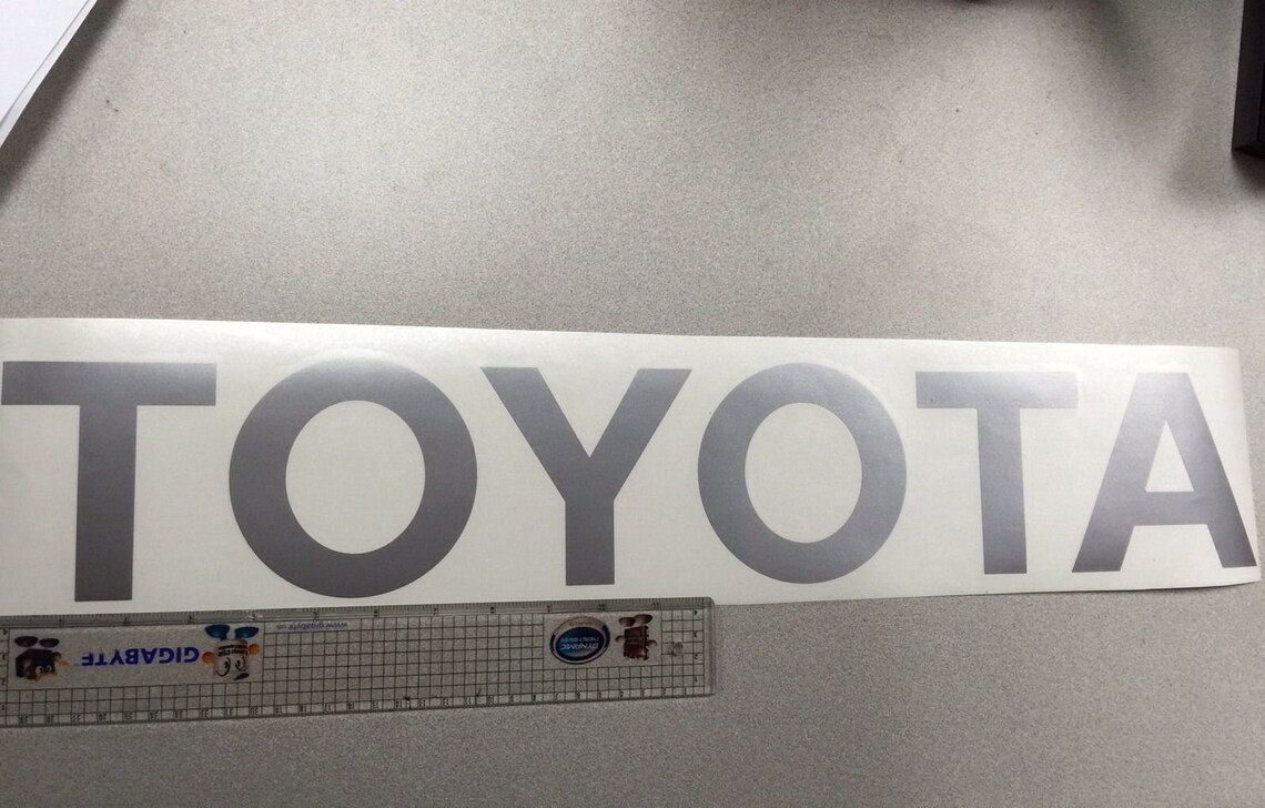 TOYOTA Tailgate Decal for Truck Bed Vinyl 24 Wide - Etsy