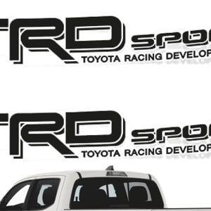 TRD Vinyl Decal Vinyl Stickers Black Red Toyota Sport Racing Tacoma ...