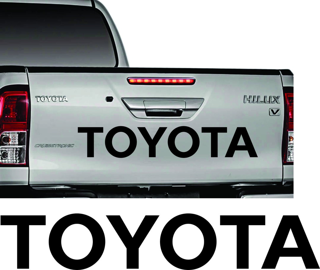 Toyota Sticker Hilux Tailgate Rear Door Decal Pick up D4D Mk3 Kit 2.5 ...