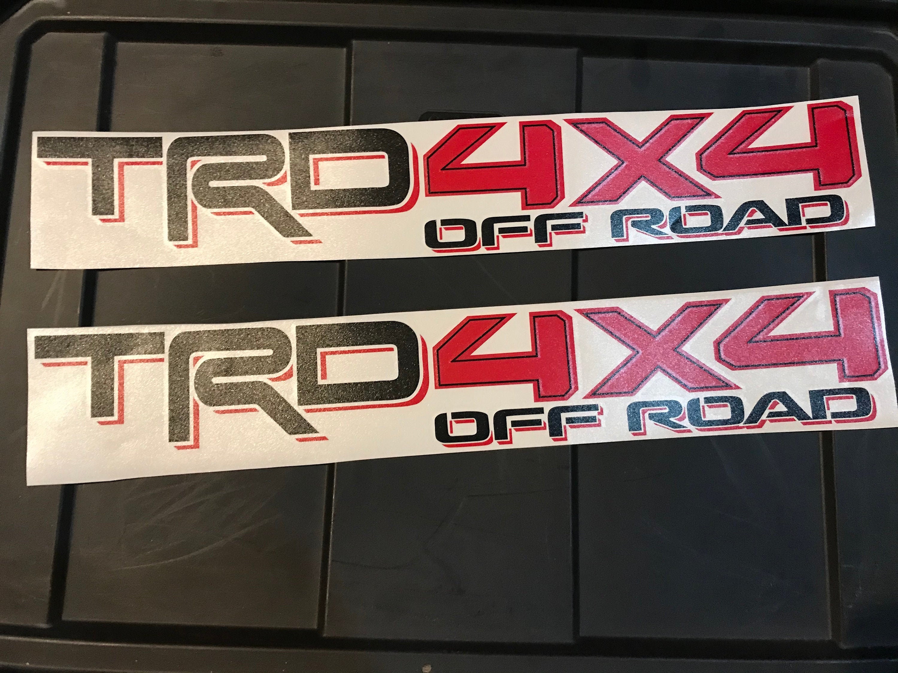 TRD 4x4 OFF ROAD Toyota Tundra Pro Vinyl Decals Stickers Emblems - Etsy