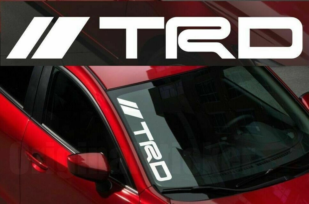 TRD WINDSHIELD Car Premium STICKER Vinyl Corolla Camry Supra Etc - Etsy