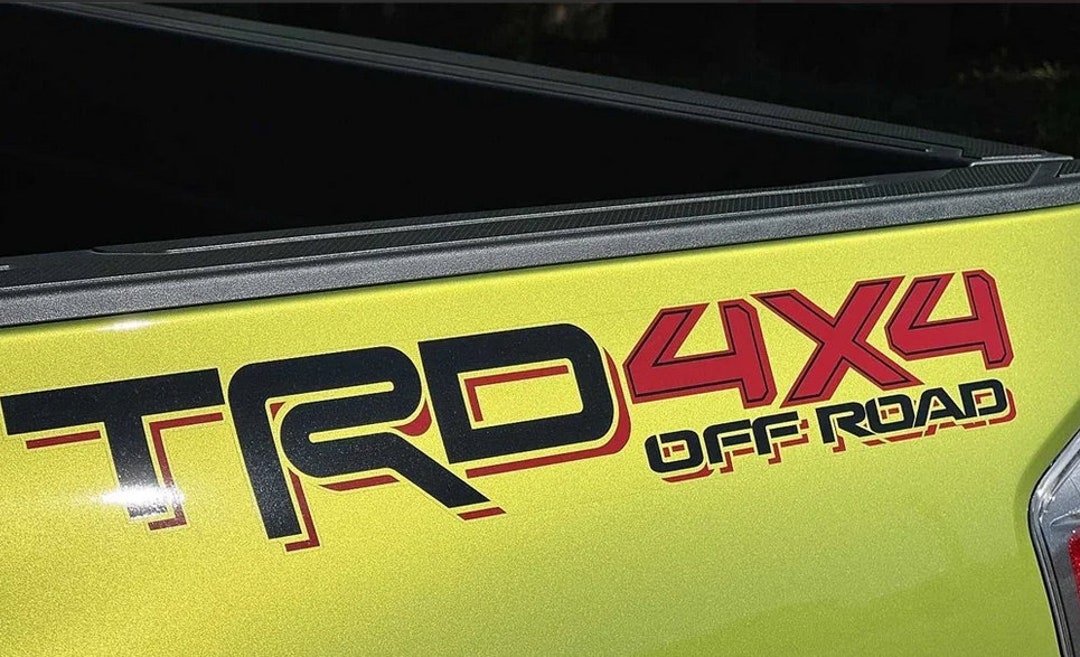 TRD 4x4 OFF ROAD Toyota Tundra Pro Vinyl Decals Stickers Emblems - Etsy