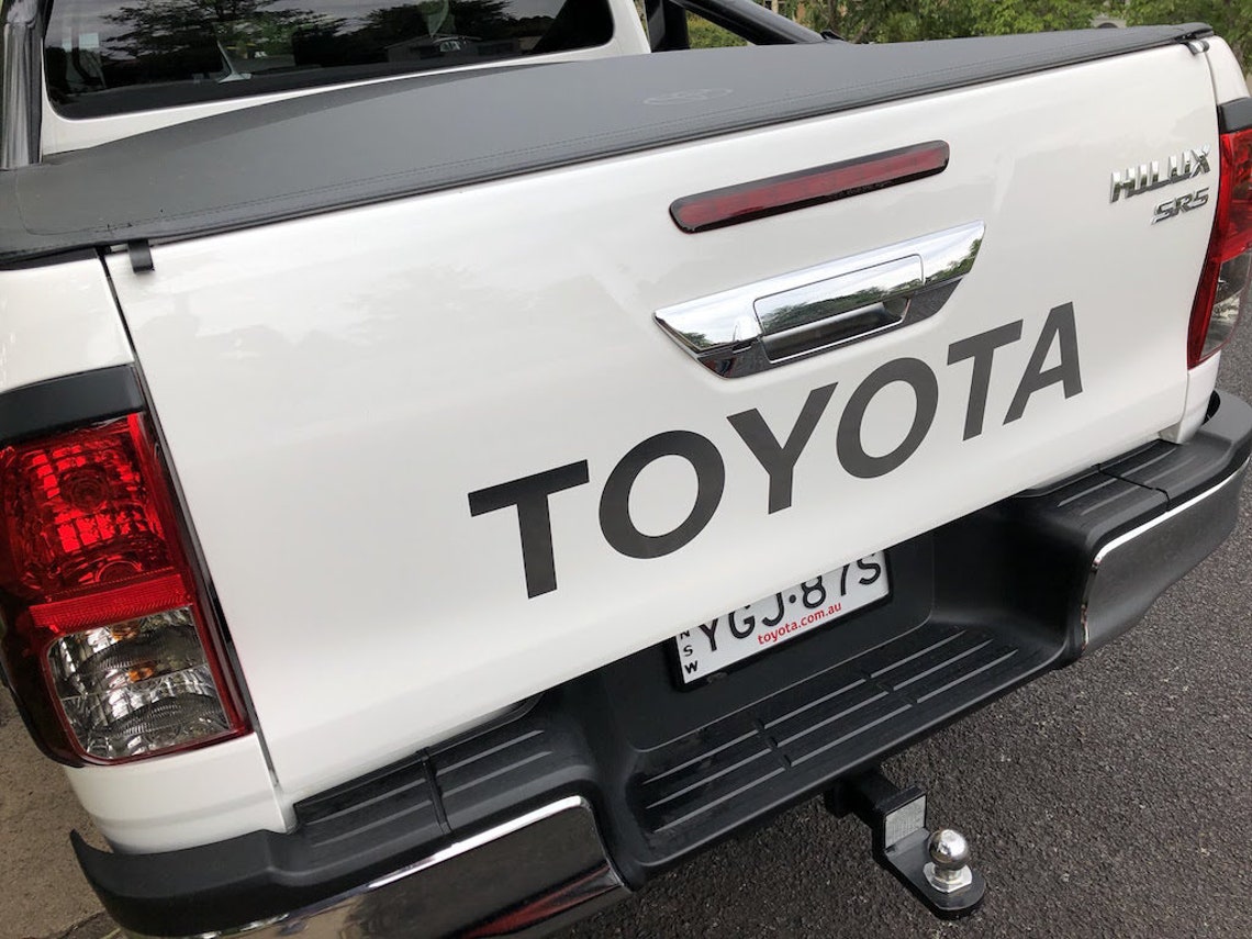 Toyota Sticker Hilux Tailgate Rear Door Decal Pick up D4D Mk3 Kit 2.5 ...