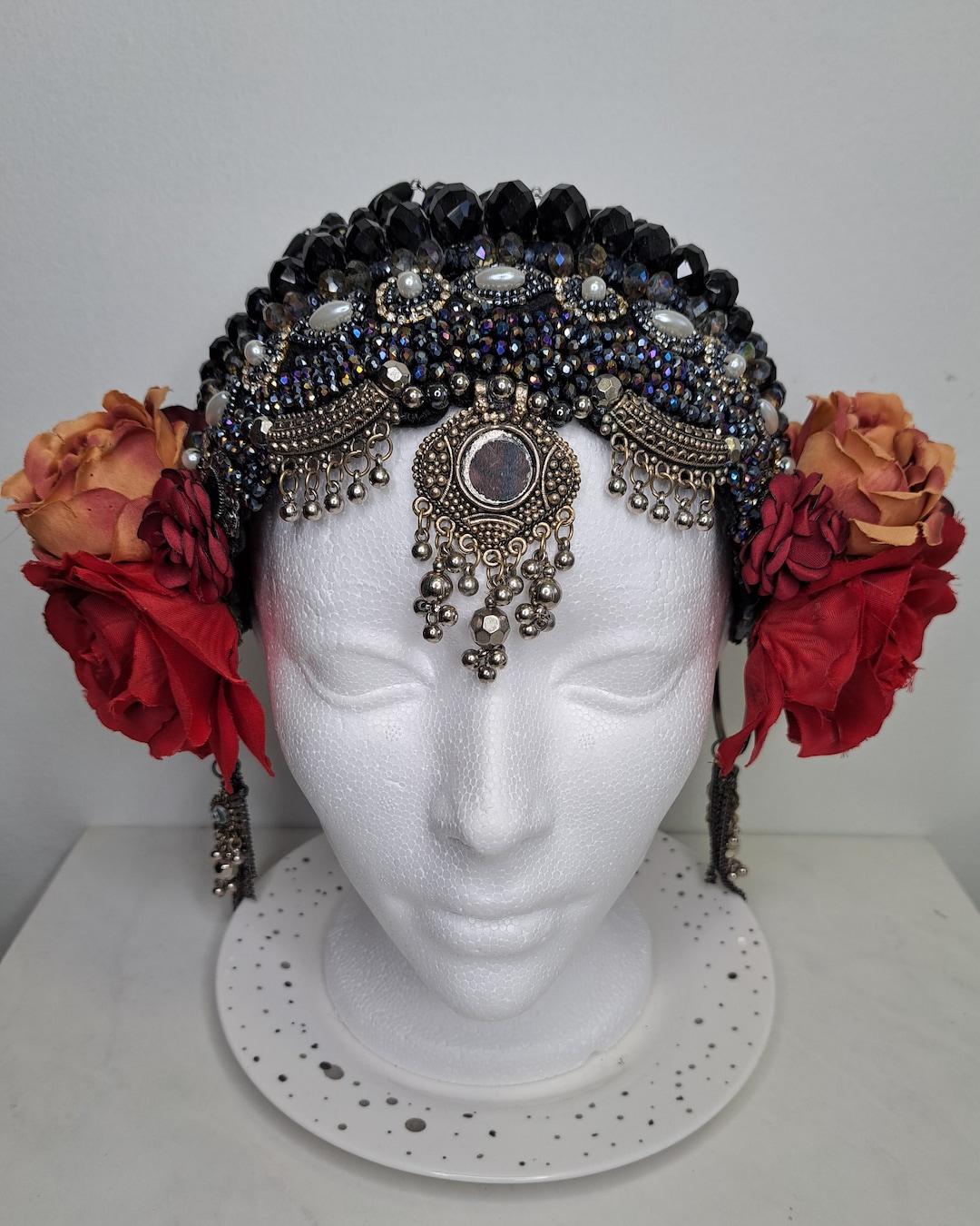 Tribal Fusion Bellydance Headdress, Belly Dance ATS / FCBD Headpiece ...