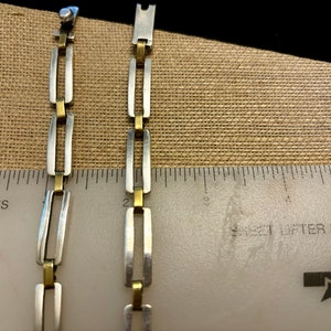 Vintage Taxco Sterling Silver Rectangular Link Necklace, Mexican Silver ...