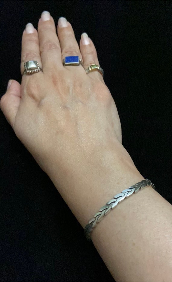 Vintage Mexico Silver 950 Link Bracelet, 950 Silver P… - Gem