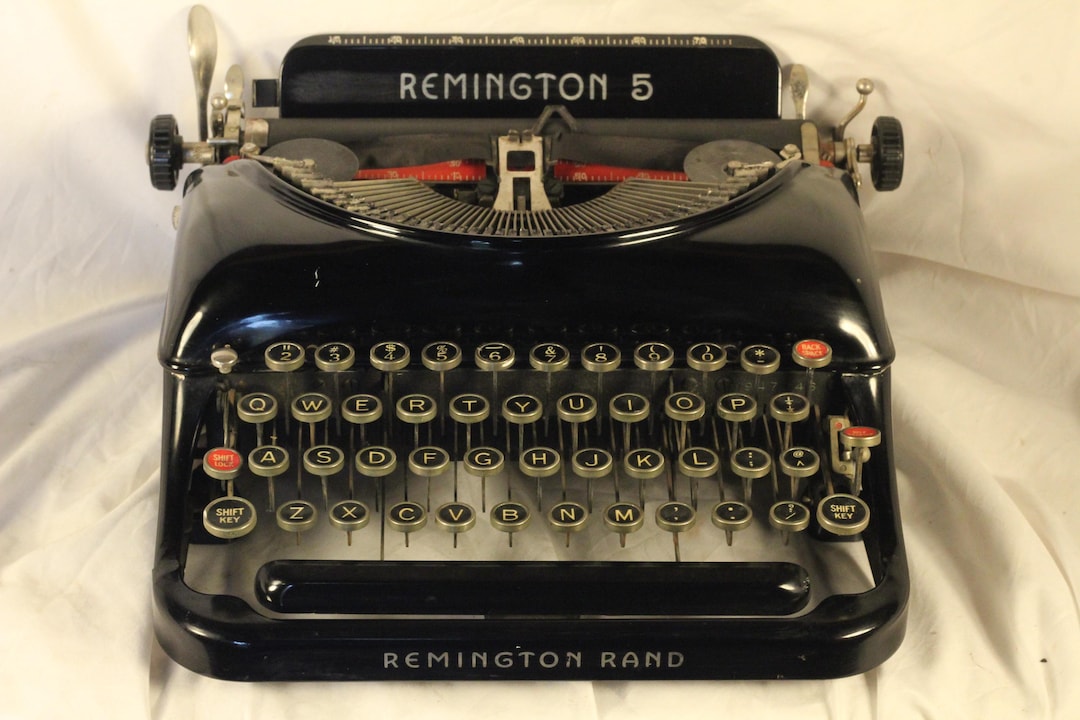 Remington Model 5 Streamline Vintage 1937 Working Manual Portable ...