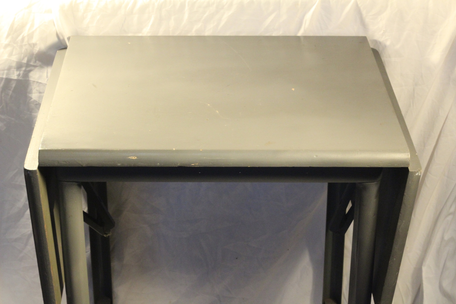 Vintage Drop Leaf Rolling Typewriter Table Solid Substantial Mobile ...
