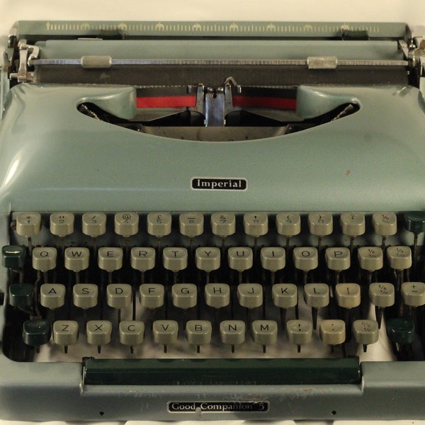 Blue Typewriter - Etsy
