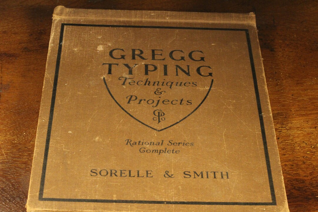 Vintage Gregg Typing Techniques and Projects Copyright 1931 - Etsy