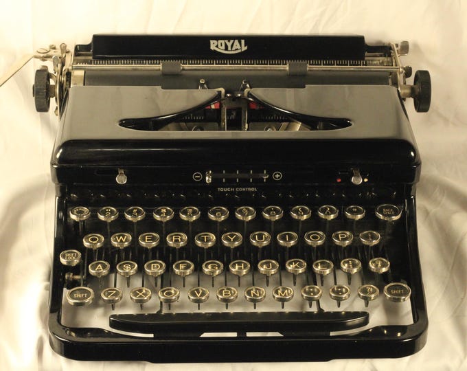 Royal Model O Vintage 1936 Working Manual Portable Typewriter Gorgeous ...