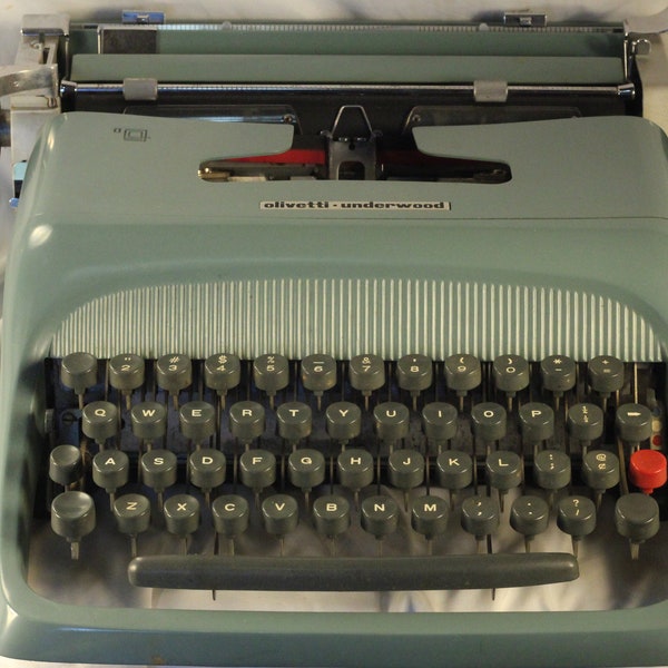 Blue Typewriter - Etsy