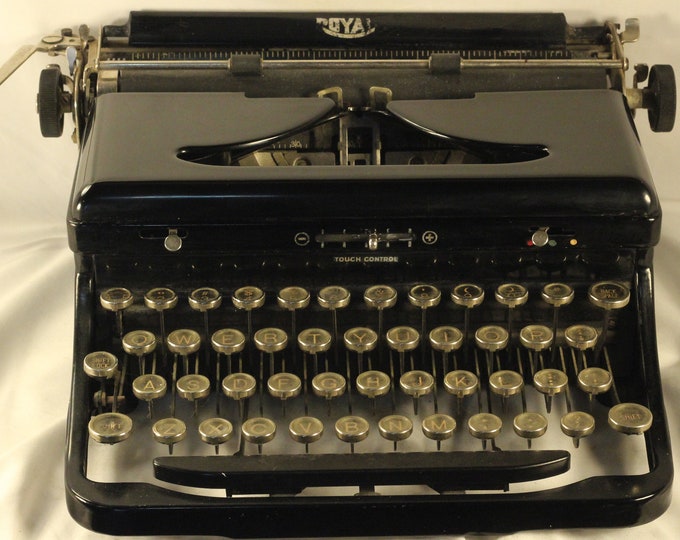 Royal Model O Vintage 1937 Typewriter Lovely Gloss Black - Etsy