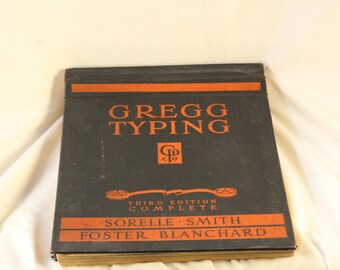Vintage Gregg Typing Techniques and Projects Copyright 1931 Good ...