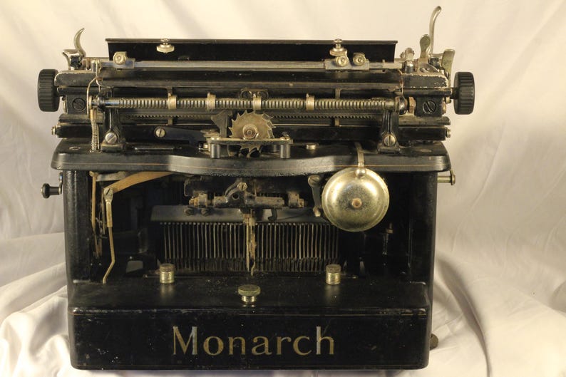 Monarch 2 Vintage 1905 Working Manual Standard Typewriter Gorgeous ...