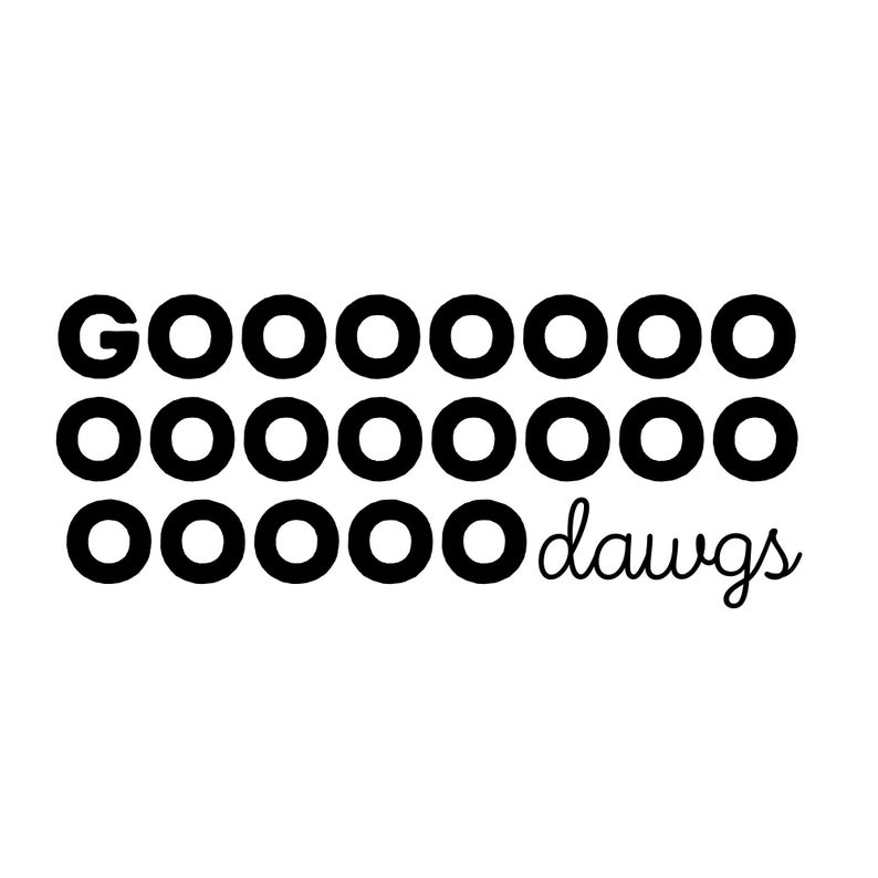 GOOOO Dawgs SVG (3 OPTIONS) - Etsy