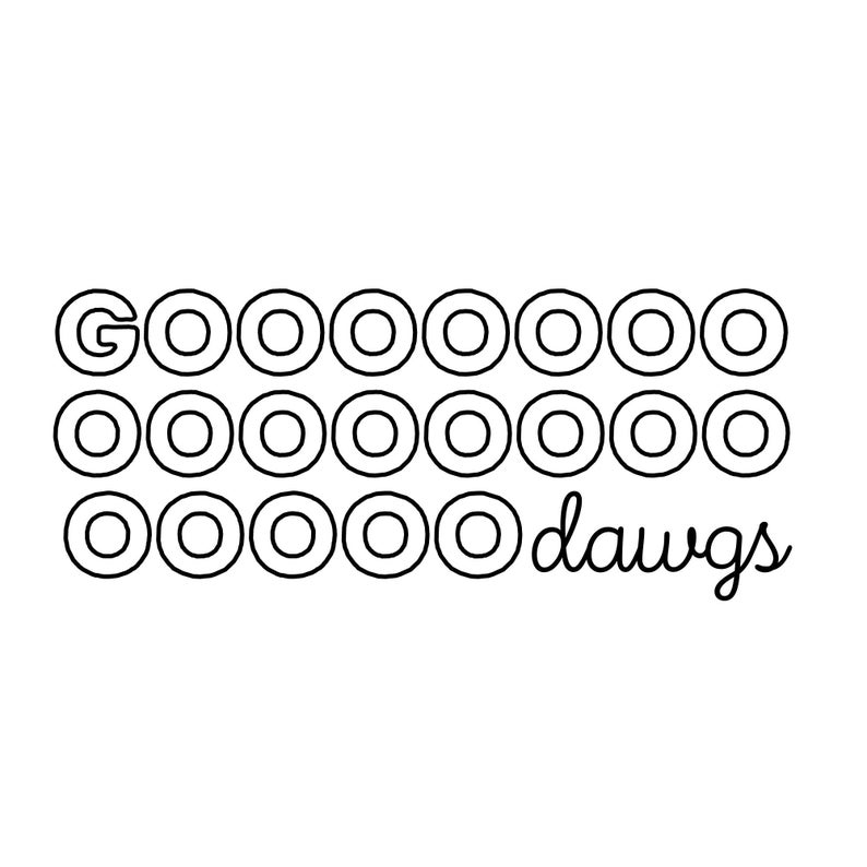 GOOOO Dawgs SVG (3 OPTIONS) - Etsy
