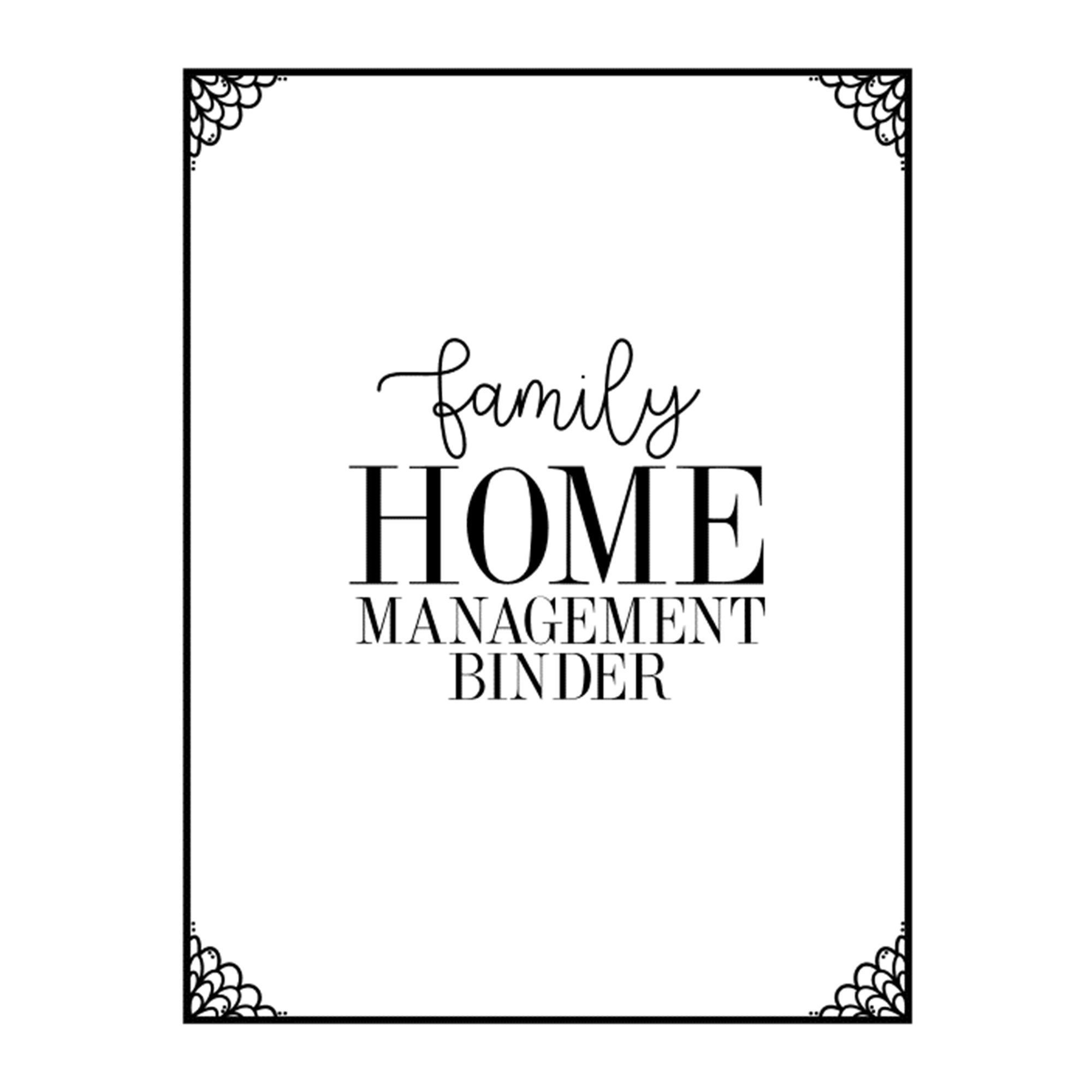 Home Management Binder - Etsy