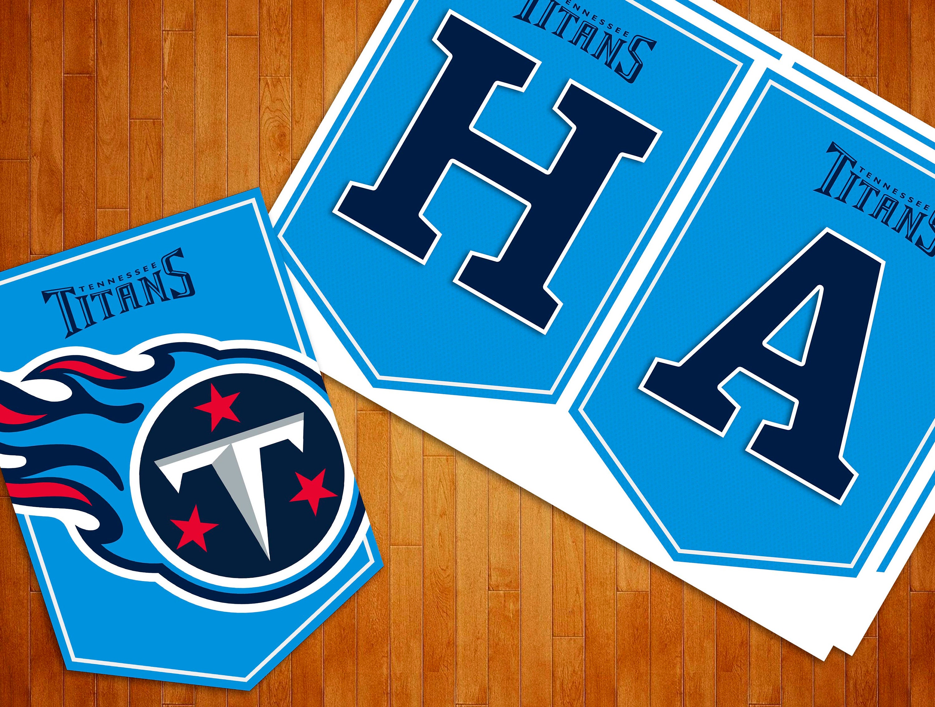 Printable Football Banner Tennessee Titans Football Digital Banner ...