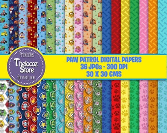 Paw Patrol Paper | Etsy