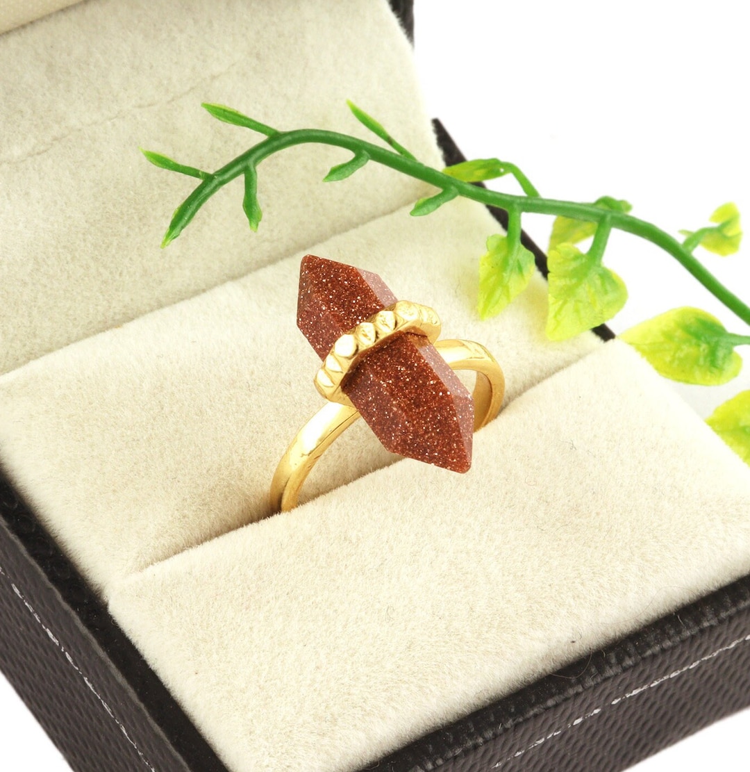 Pencil Rings, Natural Gemstone Adjustable Rings, Pencil Cut Rings ...