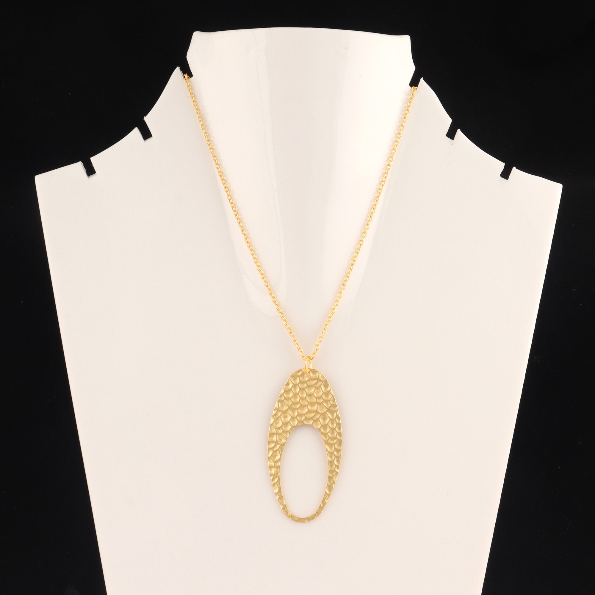 Matte Finish Gold Necklace Matte Brass Gold Plated Cable - Etsy