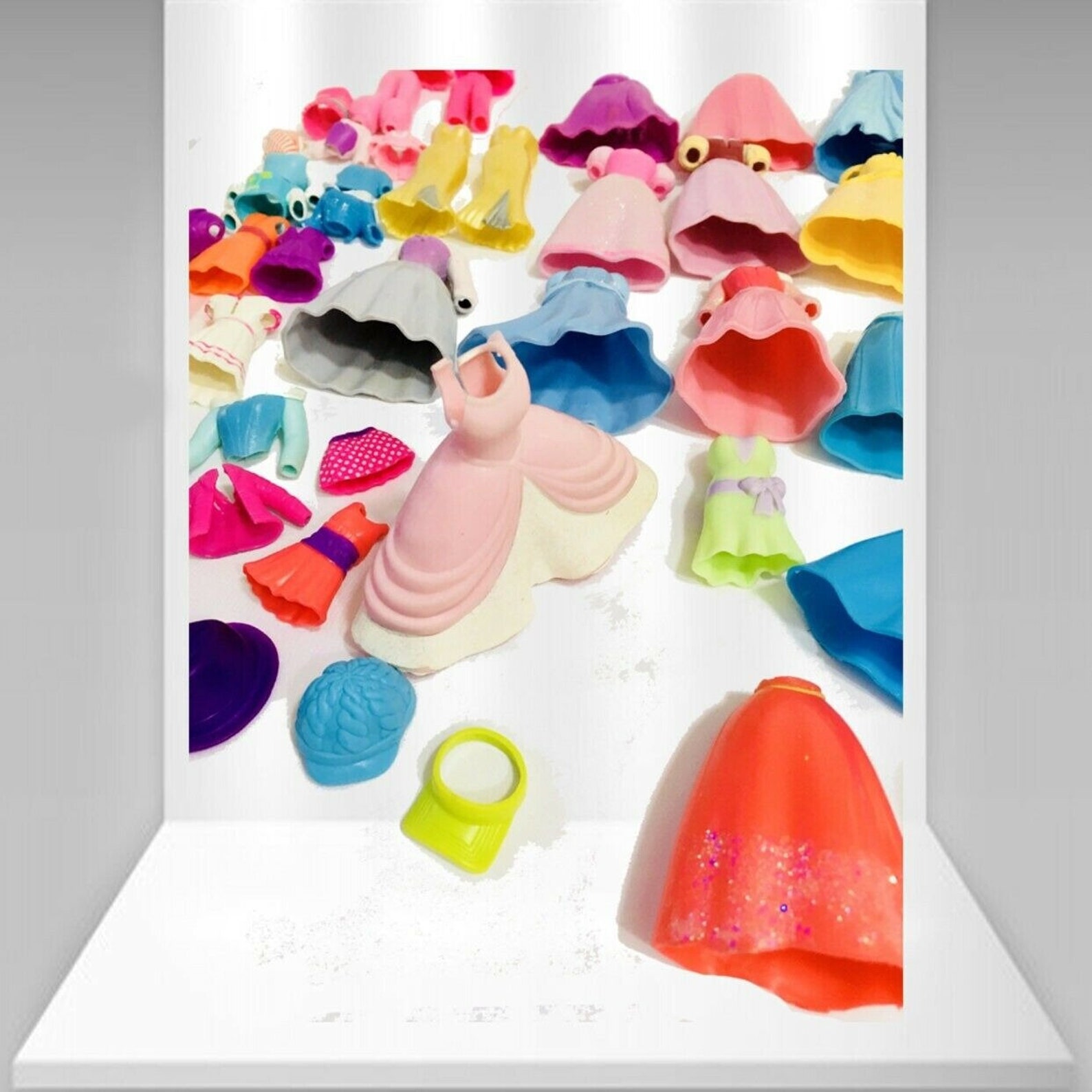 Disney Princess Polly Pocket Rubber Dresses 48 Pieces | Etsy