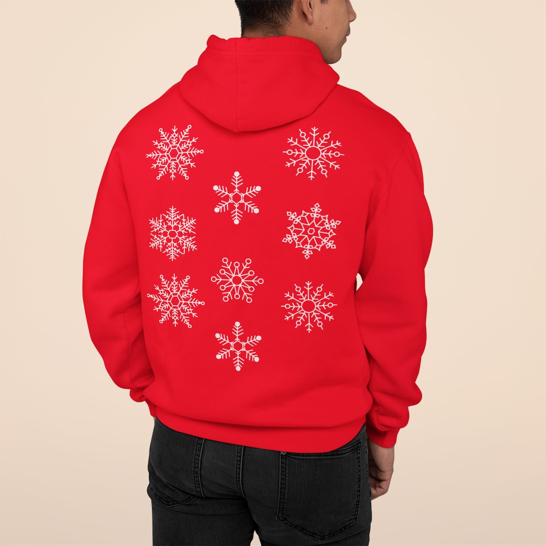 Snowflakes unisex Hoodie Winter Christmas Cute Trendy - Etsy