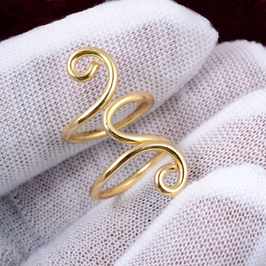Trigger Finger Ring, Adjustable 14k Gold Arthritis Ring, EDS Finger ...