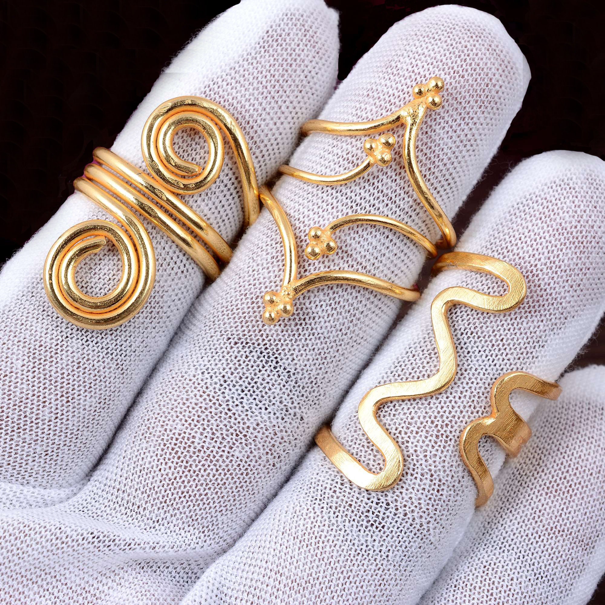 18k Gold Arthritis Finger Splint for Bending Sideways, EDS Finger ...