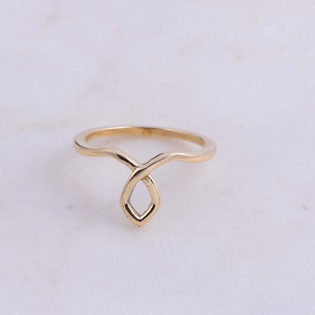Minimalist Geometric Design Ring, Dainty Ring, Handmade Ring, Simple ...