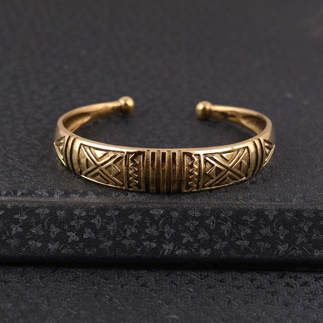 50mm Raw Brass Adjustable Old Symbol Bracelet Brass Findings - Etsy