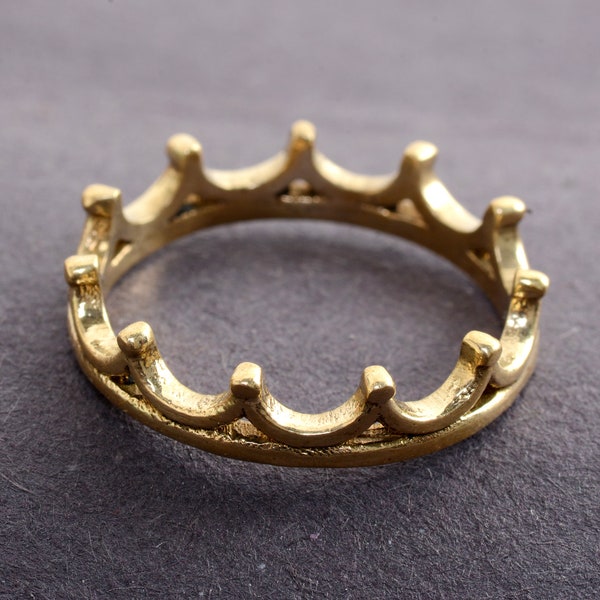 Gold Crown Ring - Etsy