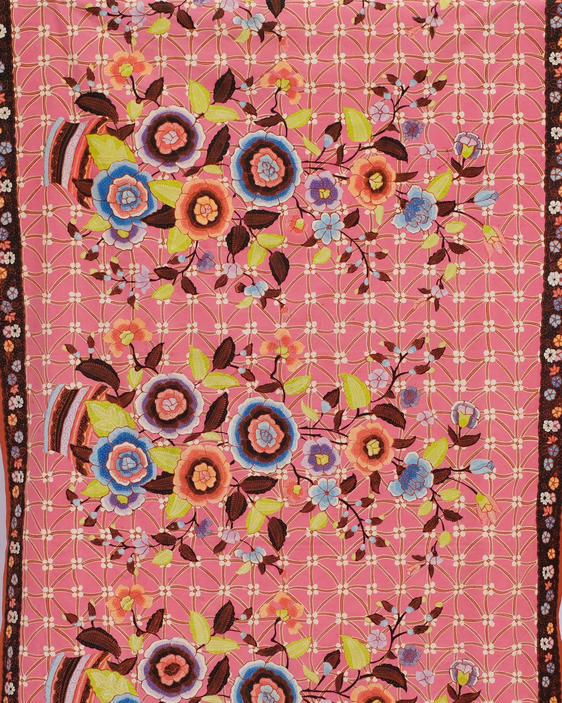 Batik Indonesia, buketan Bunga a Bouquet of Flowers Motif, Cozy Pink ...