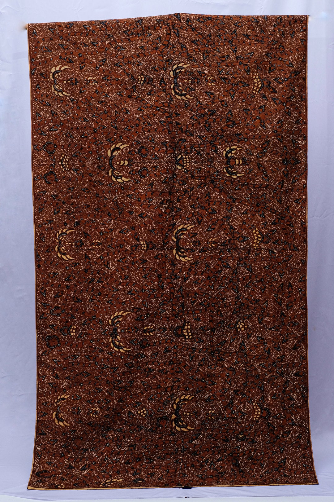 Batik Indonesia, "sembangen" Motif, Traditional Earthy Colors From Solo ...