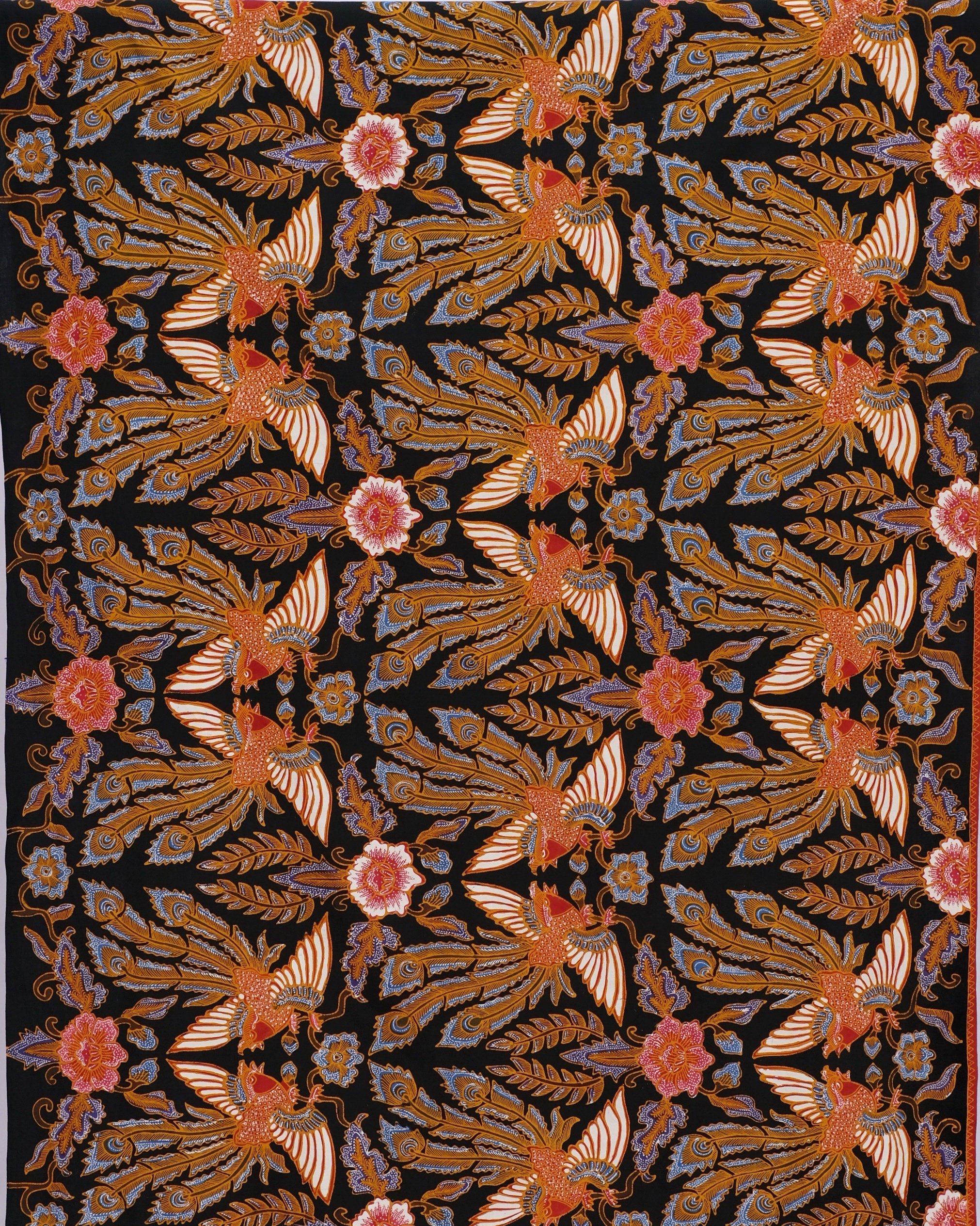 Batik Indonesia, "sawunggaling" (rooster/peacock) Motif From Pekalongan ...